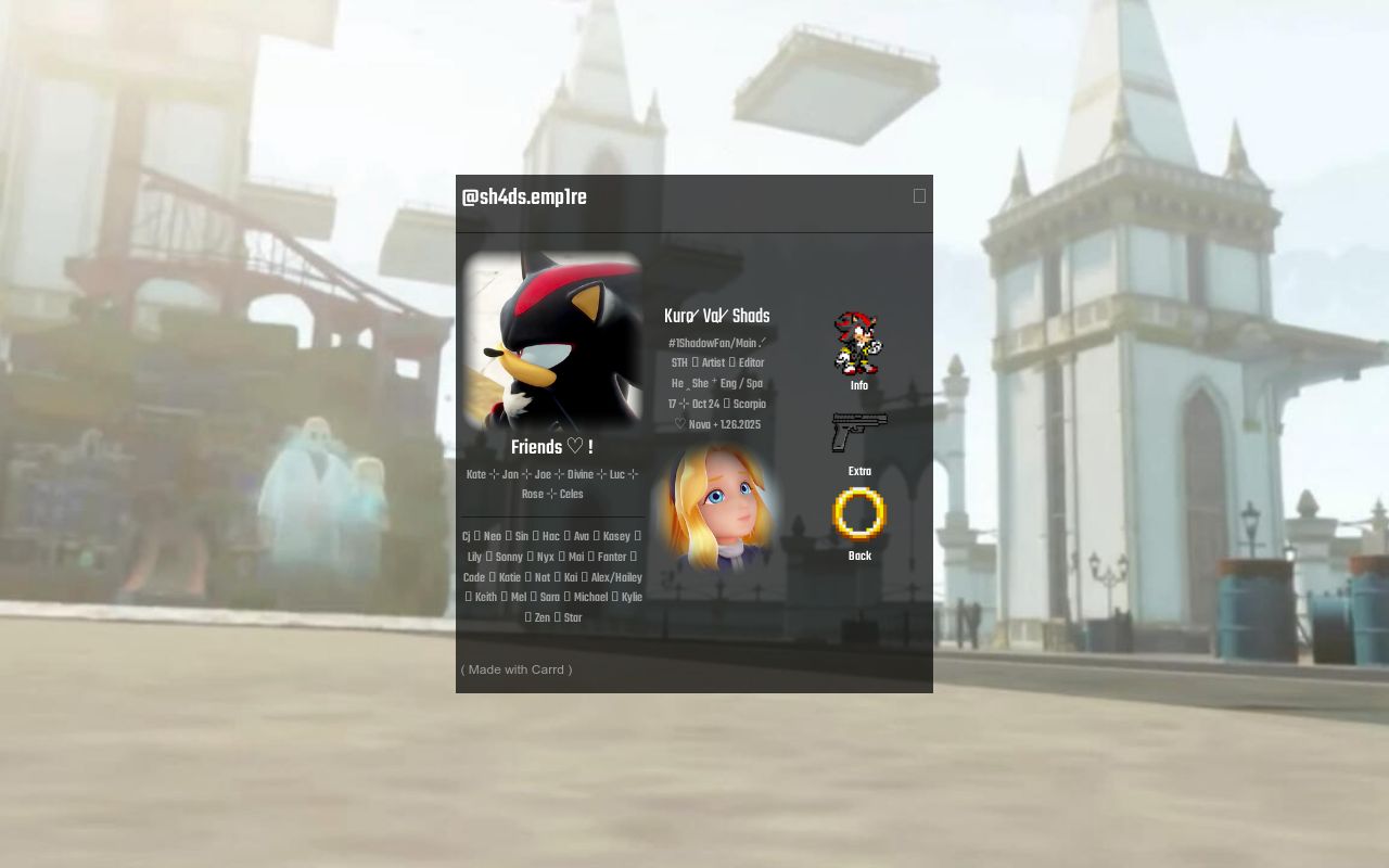 VAL // SHADOW THE HEDGEHOG